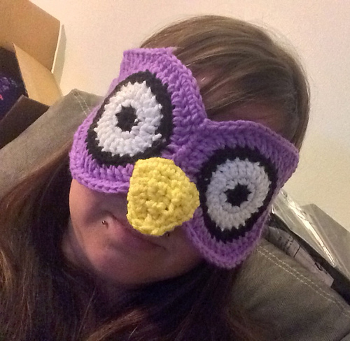 Ravelry: Owl Eye Sleep Mask pattern by Shelley Moore