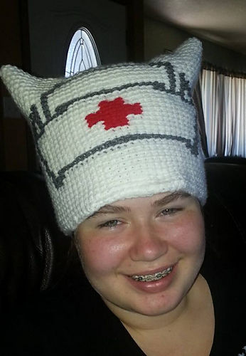 Ravelry: Nurse Cap Sack Hat pattern by Shelley Moore