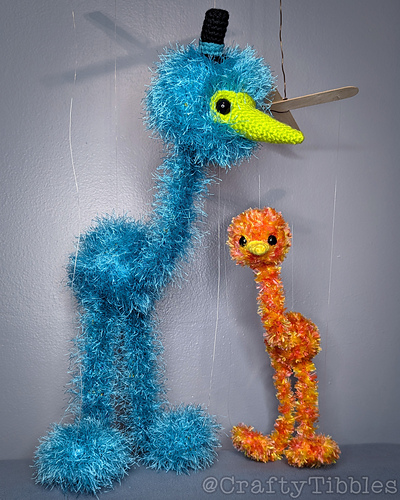 Ravelry: Walking Bird Marionette Puppet pattern by CraftyTibbles