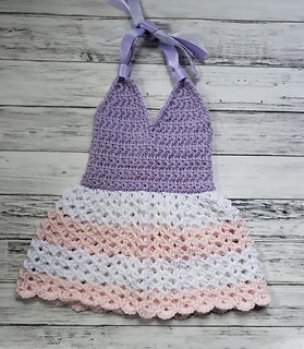 Ravelry: Stars and Stripes Halter Dress pattern by Evelyn's Closet