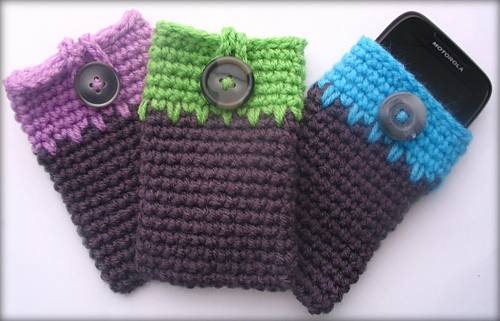 Ravelry: Any Size Cell Phone Cozy pattern by Debby English