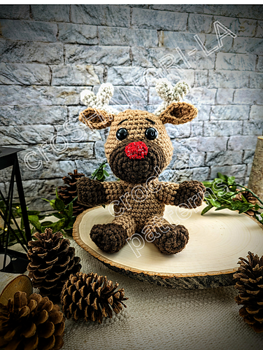 Ravelry: Rusty the reindeer pattern by Lauren B Parks