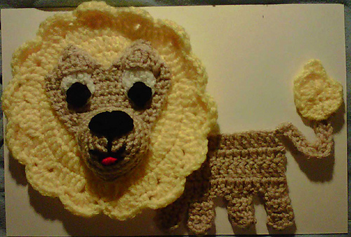 Ravelry: Lion Applique pattern by Crochetamommy
