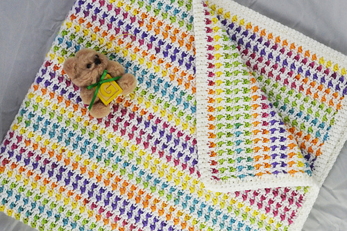 Ravelry: Reversible Stripes Baby Blanket pattern by Susan Lowman