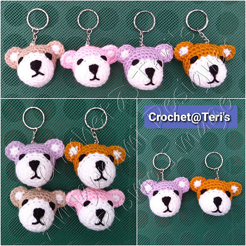 Ravelry: Teddy Bear Keychain pattern by Crochet at Teri's