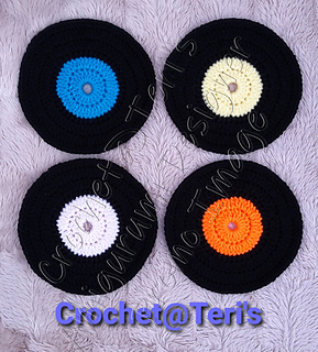 Ravelry: Vinyl Record Coasters pattern by Crochet at Teri's