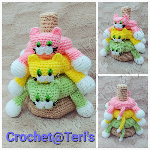 Ravelry: Purrfect Cat Stacker pattern by Crochet at Teri's