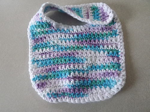 Ravelry: Side Snap Baby Bib pattern by B Badder