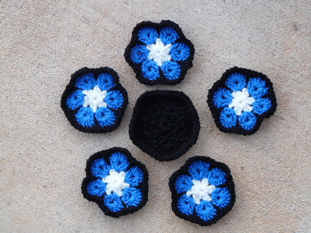Ravelry: crochetbug13's African Flower soccer ball in Duke Blue