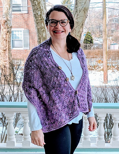 Ravelry: Wabash Bridge Convertible Shawl pattern by Robyn Chachula