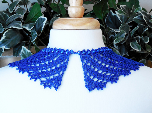 Ravelry: Striped V-Neck Collar pattern by Kathryn A. Clark