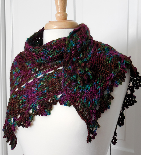 Ravelry: Autumn Jewel Shawlette pattern by Kathryn A. Clark