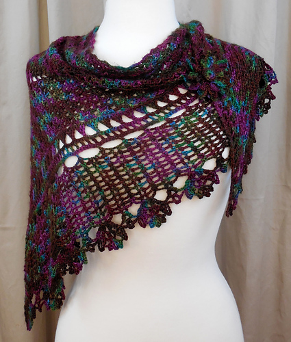 Ravelry: Autumn Jewel Shawlette pattern by Kathryn A. Clark