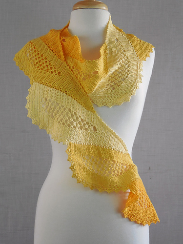 Ravelry: Sun Droplet Scarf pattern by Kathryn A. Clark
