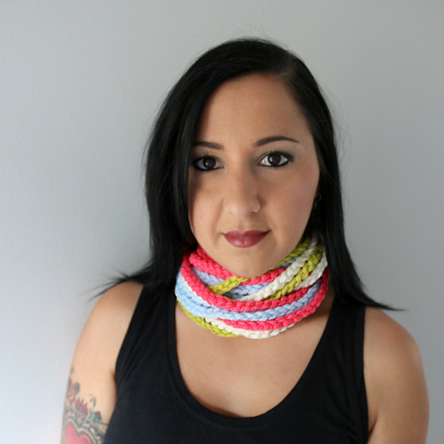 Ravelry: Beginner Rope Scarf - Remnant Scarf pattern by Michele Costa