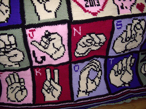 Ravelry: ASL Afghan pattern by Sandi Charis