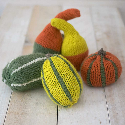 Ravelry: Knit Decorative Gourds pattern by Gina Michele