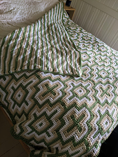 Ravelry: Three Color Mosaic Afghan pattern by Juliet Rubio