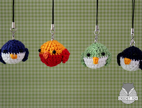 Ravelry: Keychain Birds pattern by Lena Crochetfox