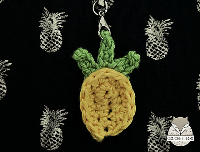 Ravelry: Pineapple Keychain pattern by Lena Crochetfox