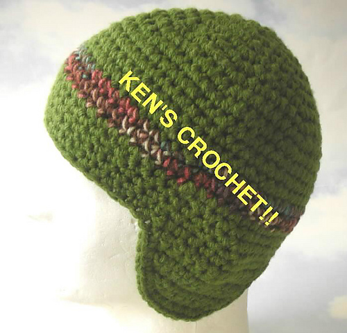 Ravelry: Men's Aviator Cap pattern by Ken Jones-CrochetGuy