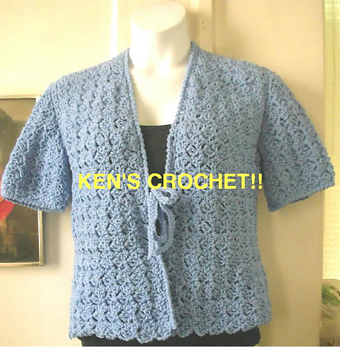 Ravelry: Slanted Shell Stitch V-Neck Sweater pattern by Ken Jones ...