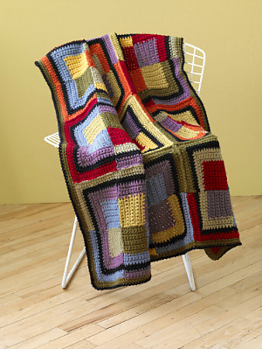 Ravelry: Patchwork Squares Throw pattern by Dora Ohrenstein