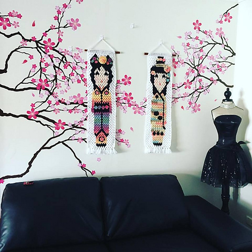 Ravelry: Seiko Geisha Doll Wall Art #1 pattern by Elizabeth Seeley