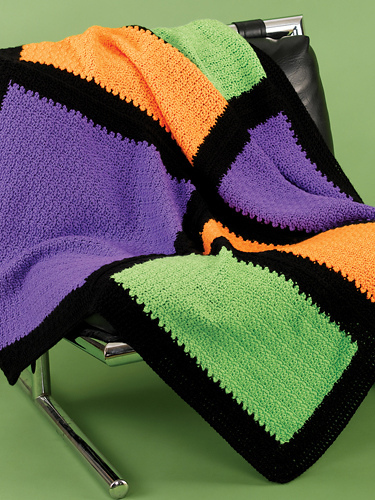 Ravelry: Graphic Squares Throw pattern by Caron Design Team