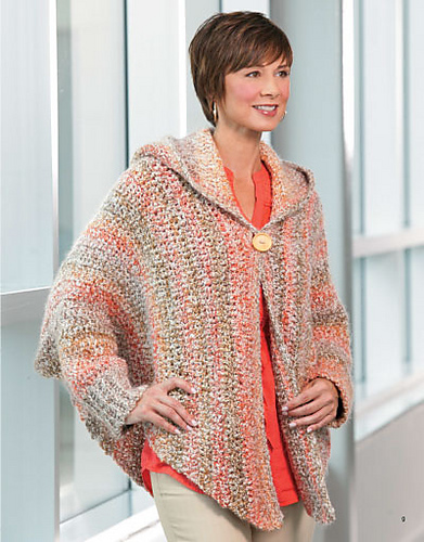 Ravelry: Cuffed Shawl with Hood pattern by Shelle Hendrix