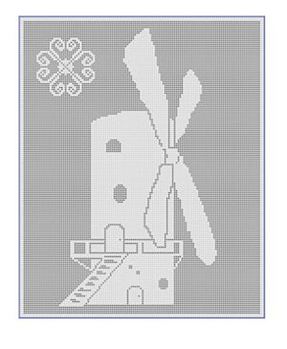 Ravelry: Windmill Filet Chart pattern by Kim Guzman