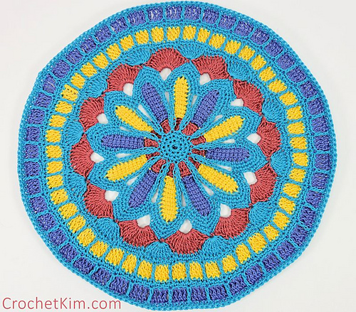 Ravelry: Turquoise Mandala pattern by Kim Guzman