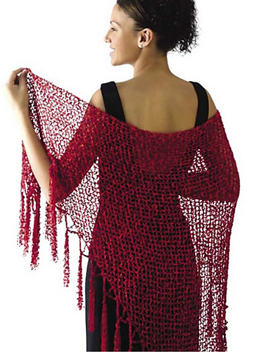 Ravelry: Scarlet Ribbons Shawl pattern by Deborah Davidson