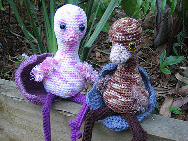 Ravelry: Emu Chicks and Egg Shell pattern by Crochetroo