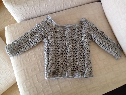 Ravelry: Easy Cable Toddler Sweater pattern by Ruby Stedman