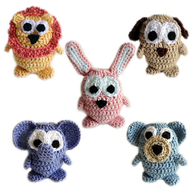 Ravelry: 5 Animal Drawstring Bags pattern by Rachel Choi