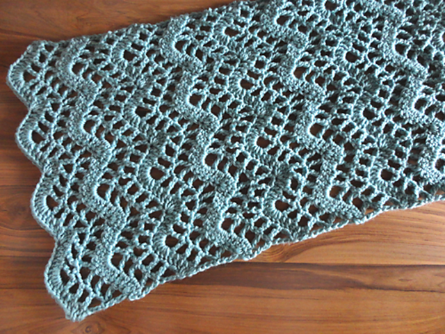 Ravelry: Lacy Chevron Table Runner pattern by Rachel Choi