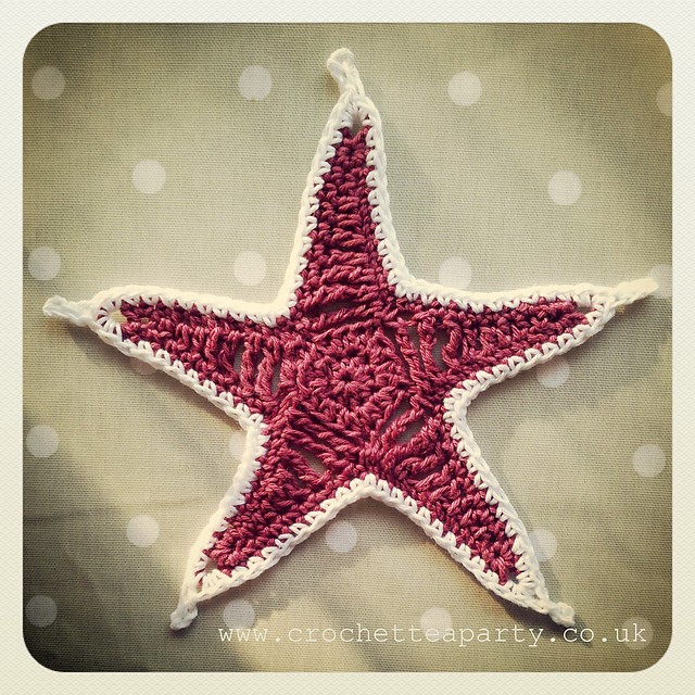 Ravelry: Motif :: Large Festive Star pattern by Crochet Tea Party