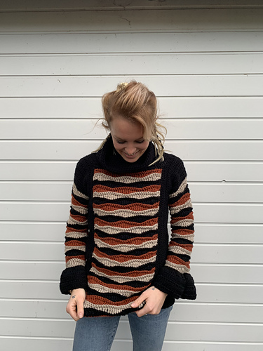 Ravelry: Wave After Wave Sweater pattern by CroJennifer