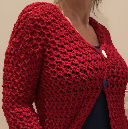Ravelry: AWESOME AMERICAN CARDIGAN pattern by CroJennifer