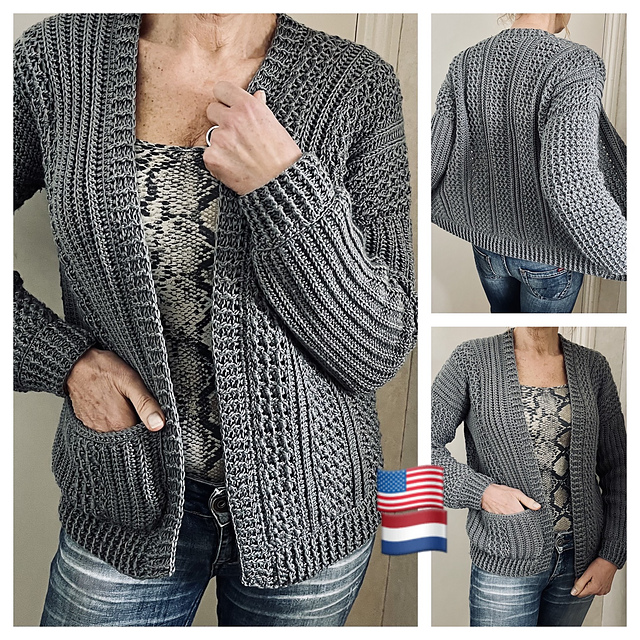 Ravelry: CLOUD 9 CARDIGAN Pattern English USA & DUTCH pattern by ...