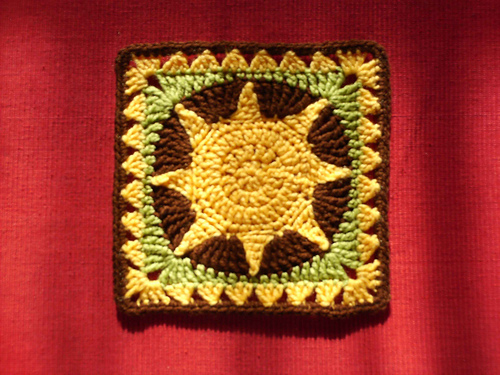Ravelry: African Sun 9" Square pattern by Edith E Smith