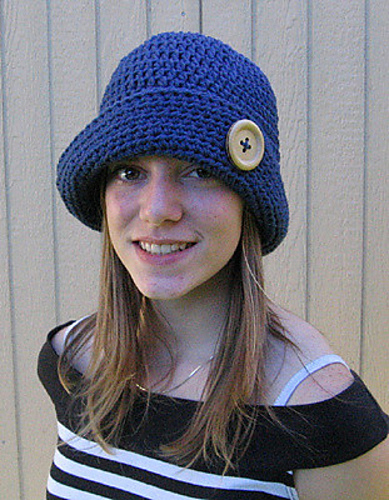 Ravelry: Button Brim Bucket Hat pattern by Laura Killoran