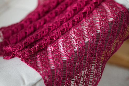 Ravelry: Coin Lace Stole pattern by Shui Kuen Kozinski