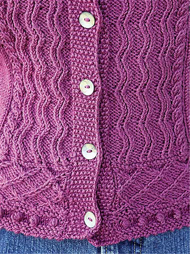 Ravelry: Cable and Waves Cardigan pattern by Amanda Jones