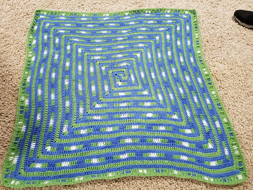 Ravelry: Spiraling into Spring Afghan pattern by Lion Brand Yarn