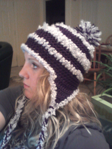 Ravelry: Canadian Love Easy Ear-Flap Toque pattern by Nikki Lamoureux
