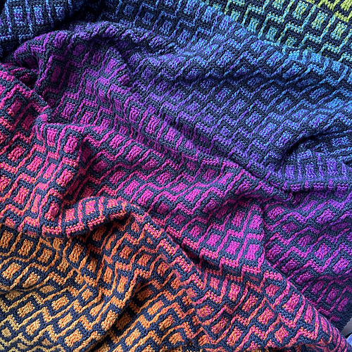 Ravelry: Mosaic Matrix Blanket pattern by Melanie Payne