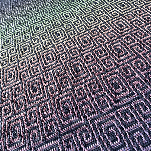 Ravelry: Mosaic Meander Blanket pattern by Melanie Payne