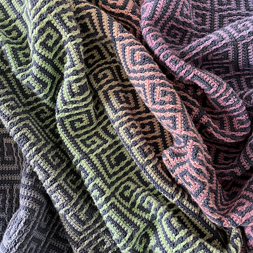 Ravelry: Mosaic Meander Blanket pattern by Melanie Payne